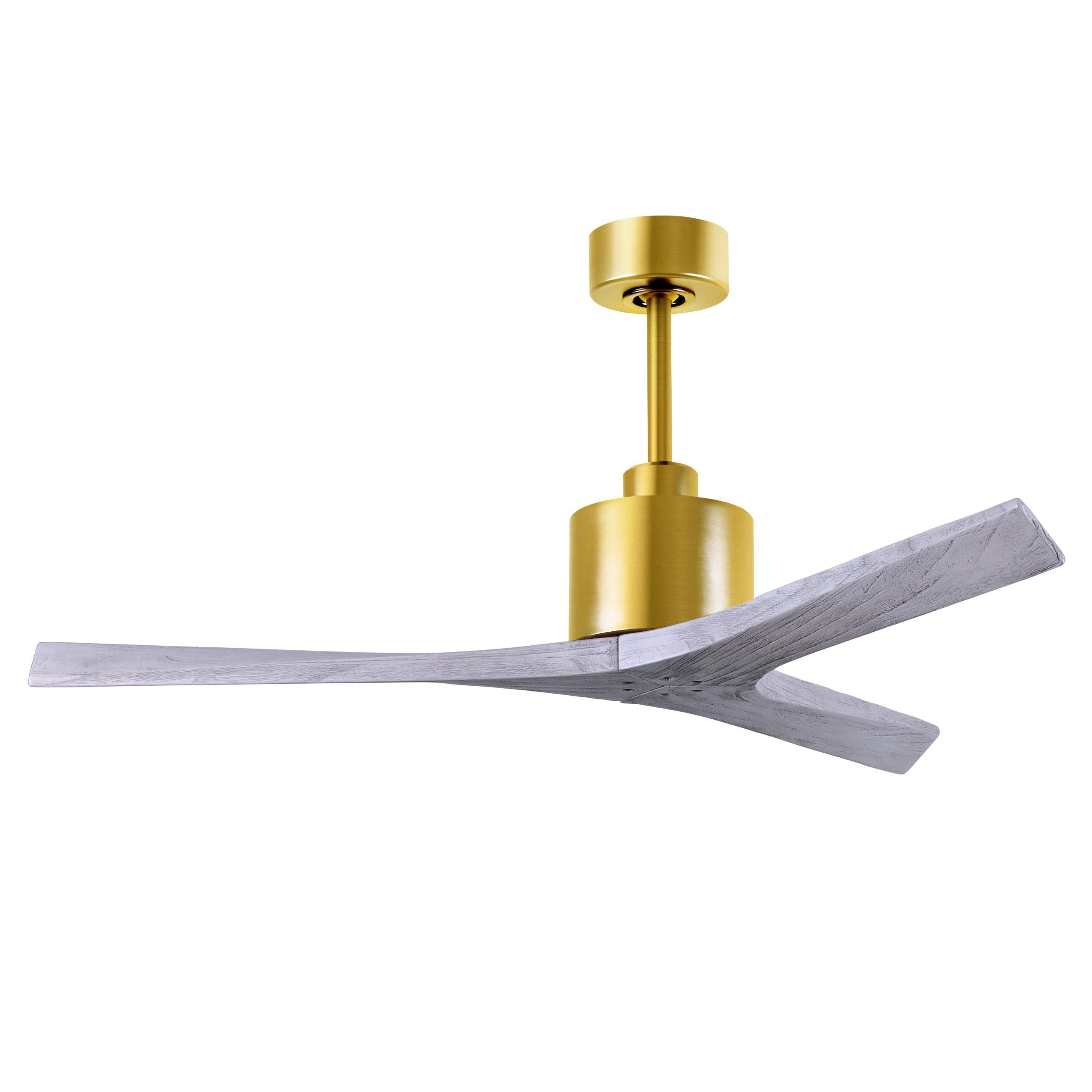 Matthews Fan Company Atlas Mollywood 52" Brushed Brass Ceiling Fan Wit ...