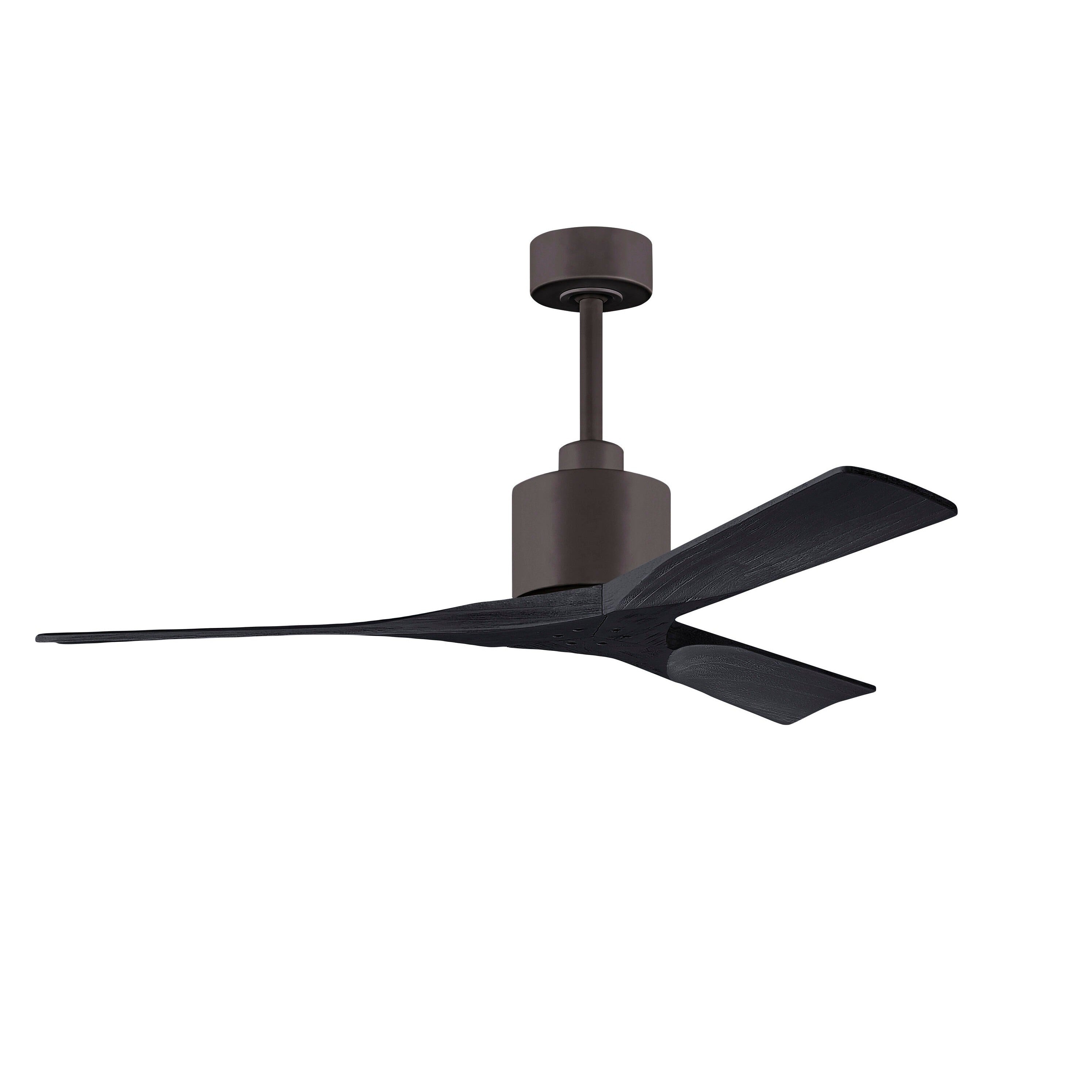 Matthews Fan Company Atlas Nan 52" Textured Bronze Ceiling Fan With So ...