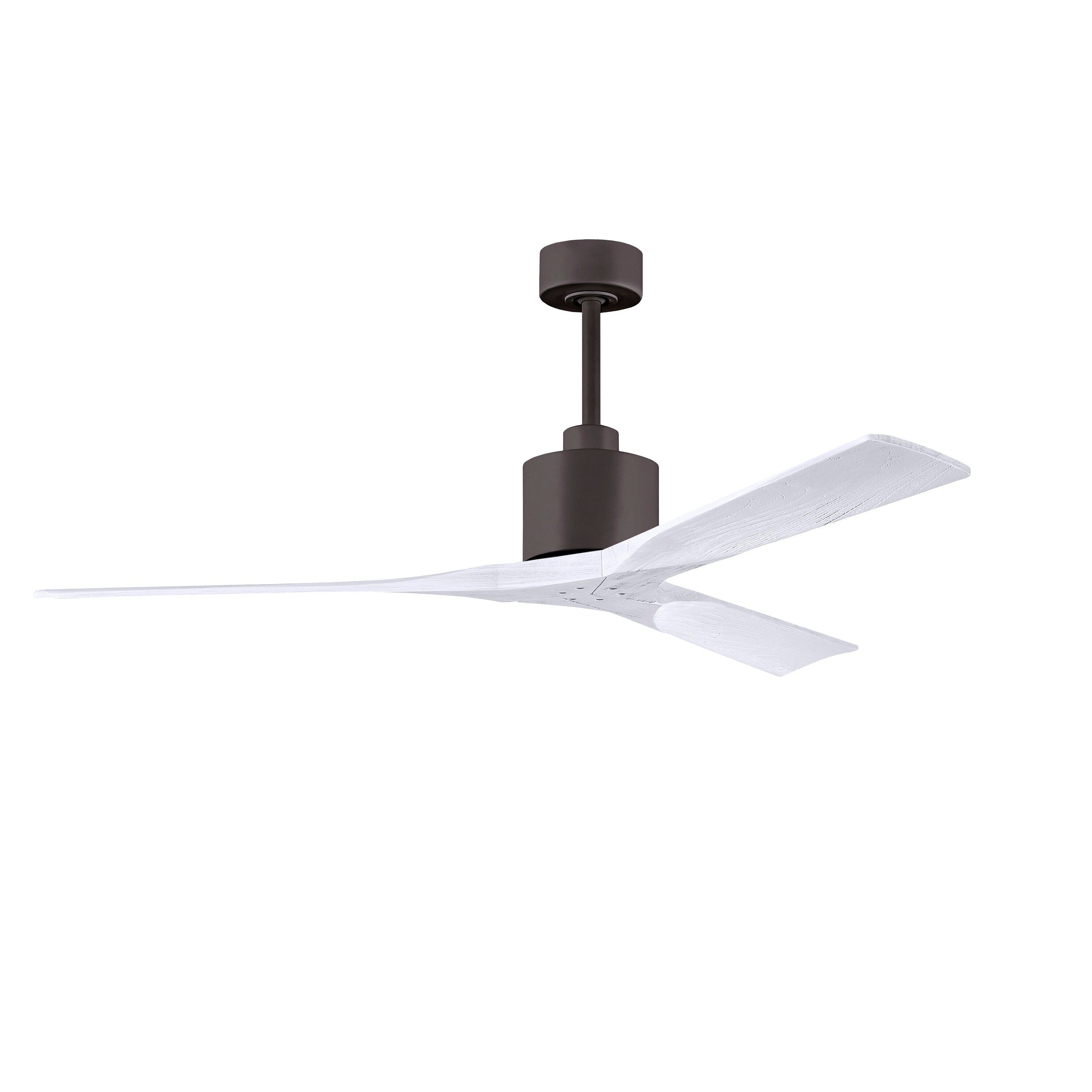 Matthews Fan Company Atlas Nan 60" Textured Bronze Ceiling Fan With So ...