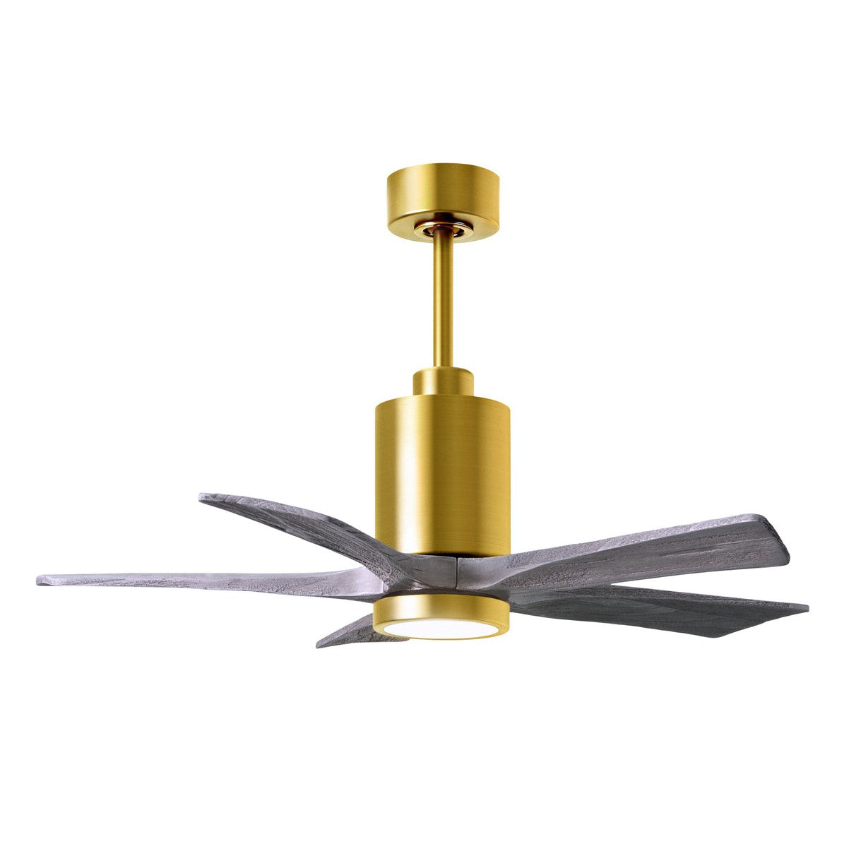 Matthews Fan Company Atlas Patricia-5 42" Brushed Brass Ceiling Fan Wi ...