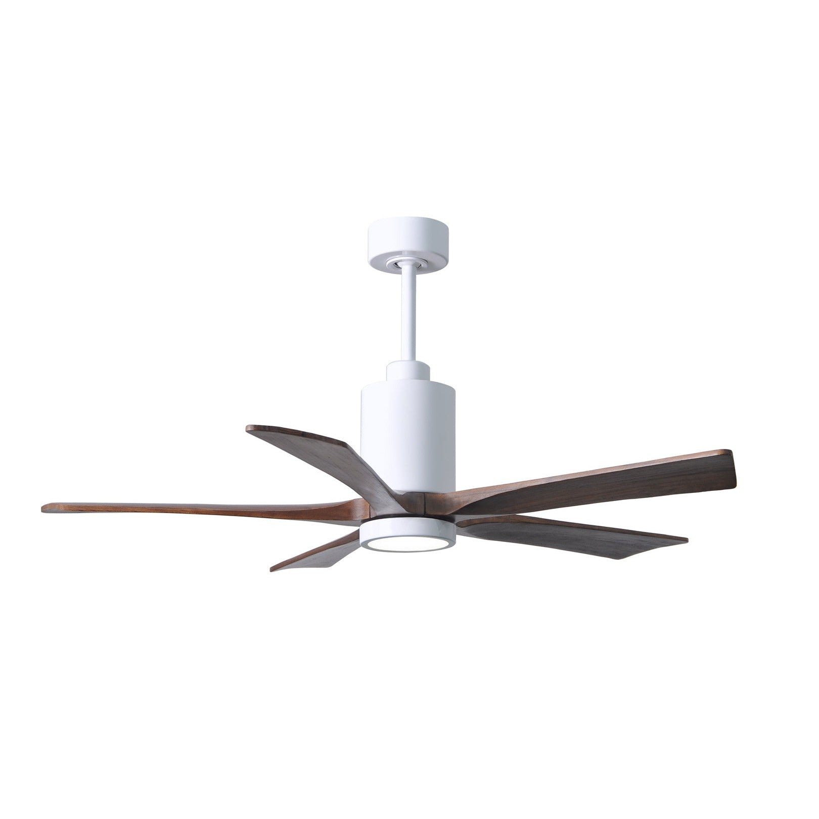 Matthews Fan Company Atlas Patricia-5 52" Gloss White Ceiling Fan With ...