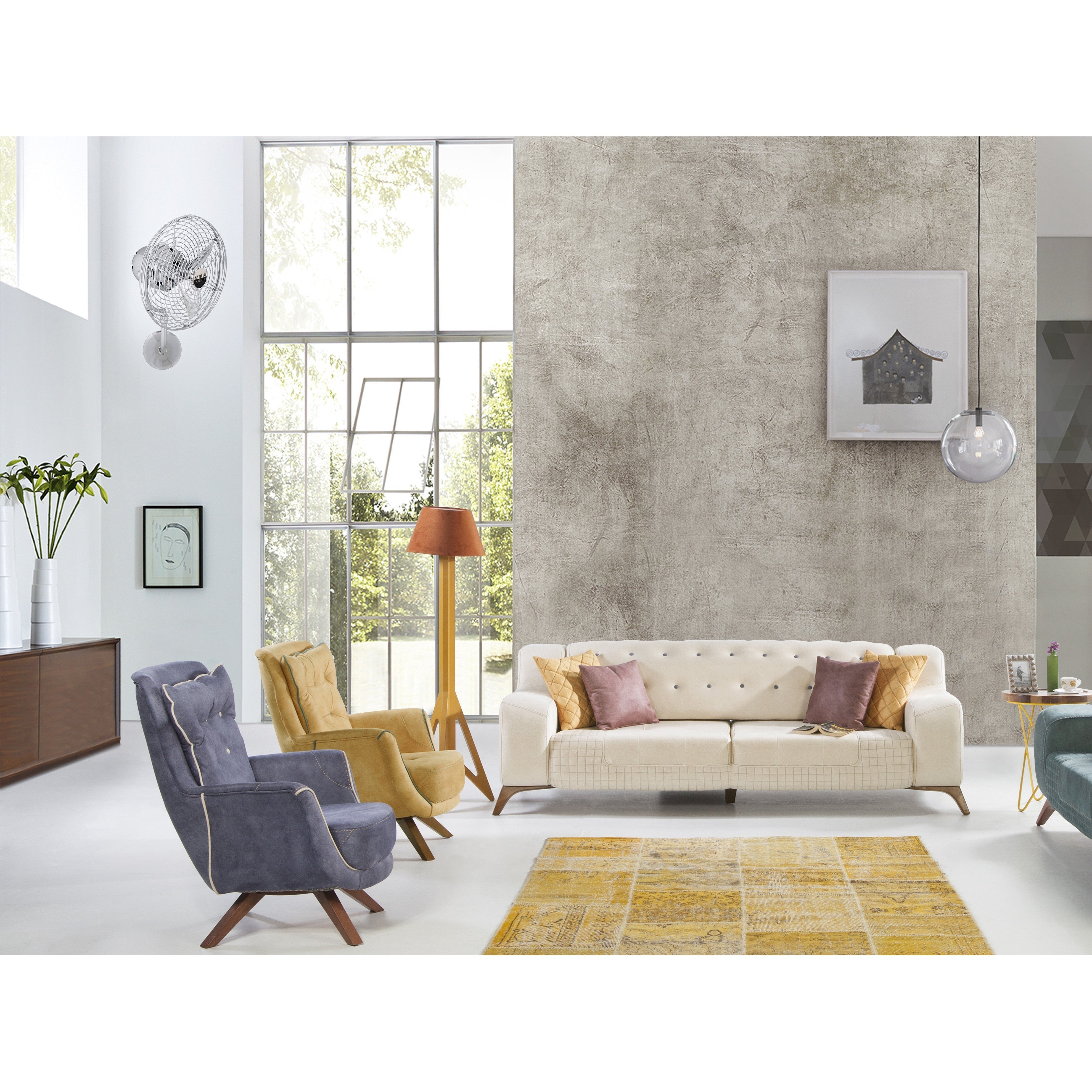 Matthews Fan Company Matthews-Gerbar Michelle Parede 13" Brushed Nicke – Lamps Depot