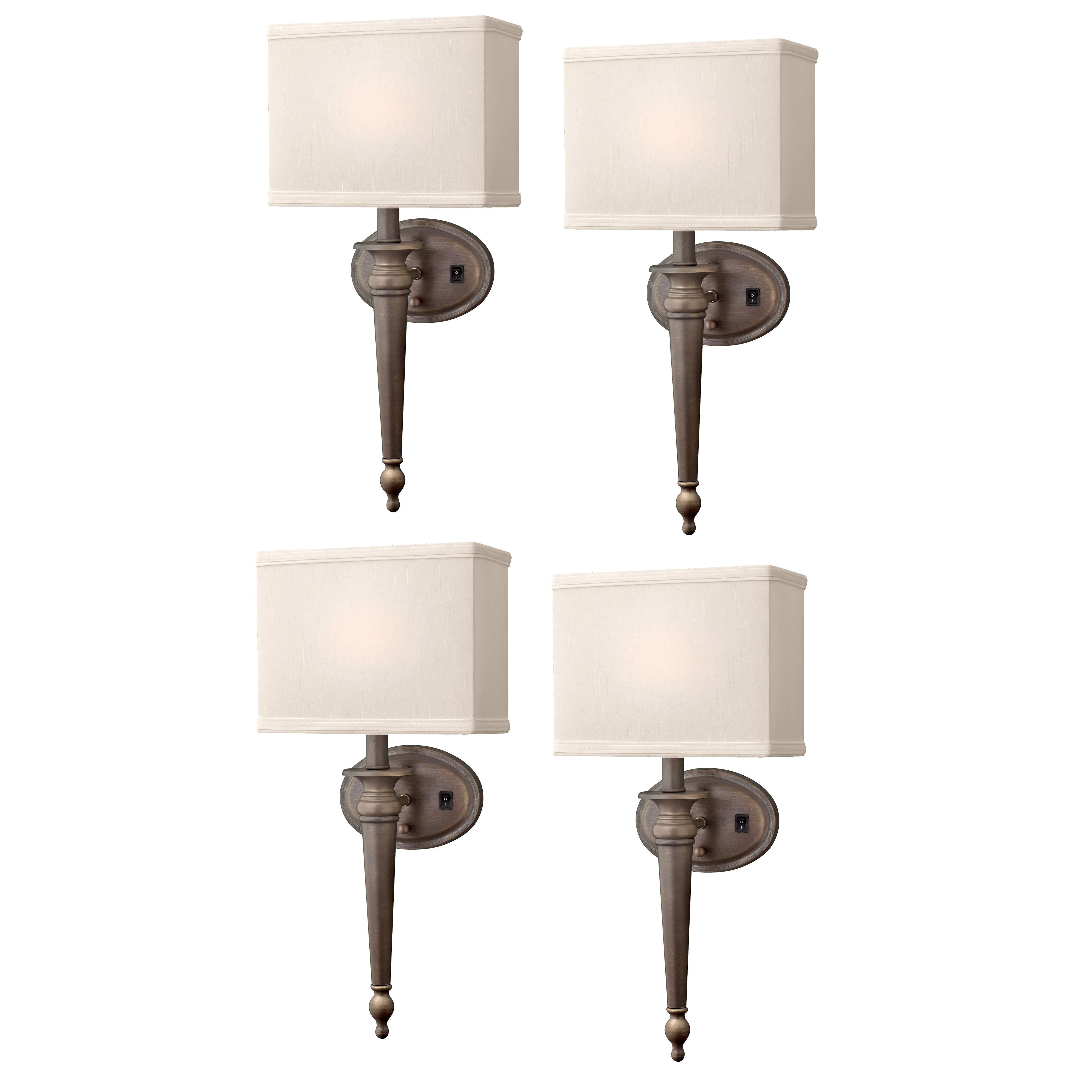 Medallion Lighting New Town 21" Pottery Bronze Steel Wall Sconce - Set ...