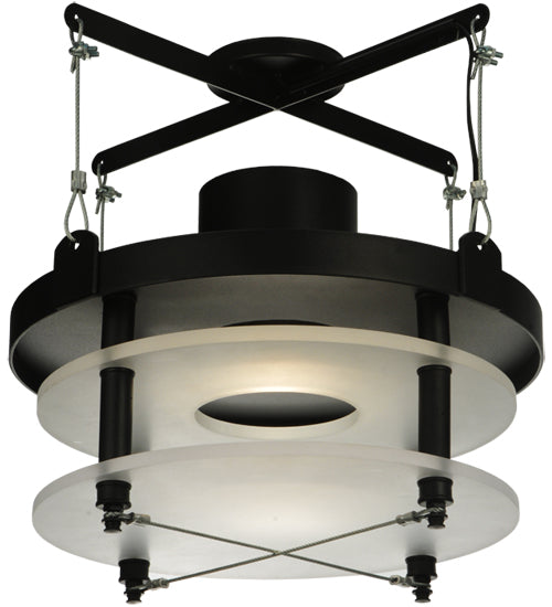 Meyda Lighting Atlantis 18" Antique Brass Pendant Light With Contrail ...