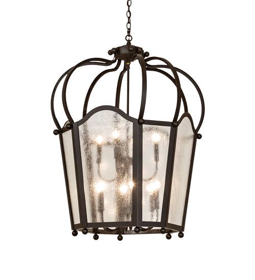 Meyda Lighting Citadel 33" 10-Light Oil Rubbed Bronze Pendant Light Wi ...