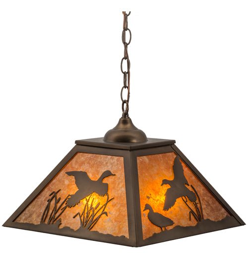 Meyda Lighting Ducks in Flight 22" 2-Light Antique Copper Pendant Ligh ...