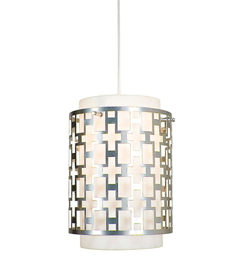 Meyda Lighting Icarus 12" Brushed Nickel Pendant Light With Statuario ...