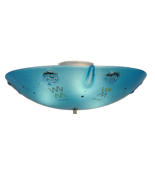 Meyda Lighting Metro Fusion 20" 3-Light White Flush Mount Light With E ...