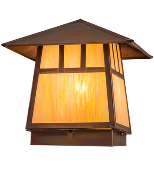 Meyda Lighting Stillwater 17" Vintage Copper Finish Outdoor Deck Light ...
