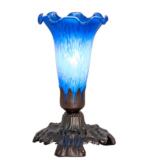 Meyda Lighting Tiffany Pond Lily 7" Mahogany Bronze Victorian Mini Tab ...