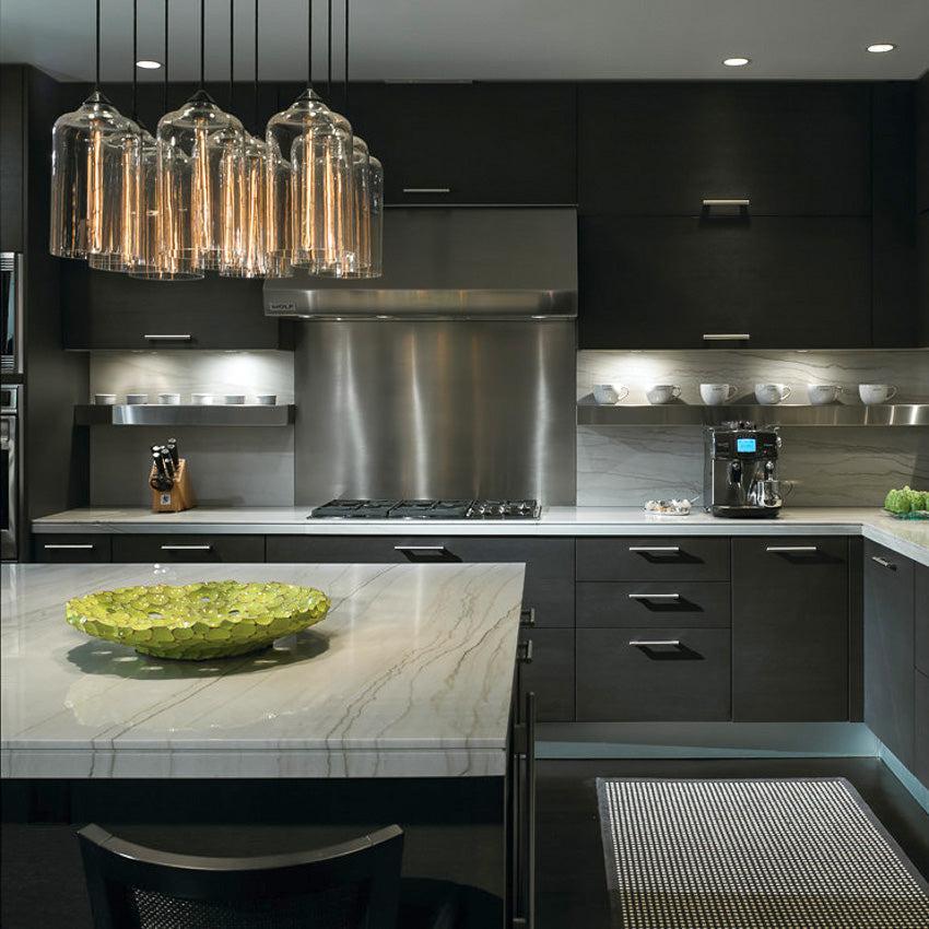 Niche Modern Bella 7" Dimmable Incandescent Pendant Light With Gray Gl ...