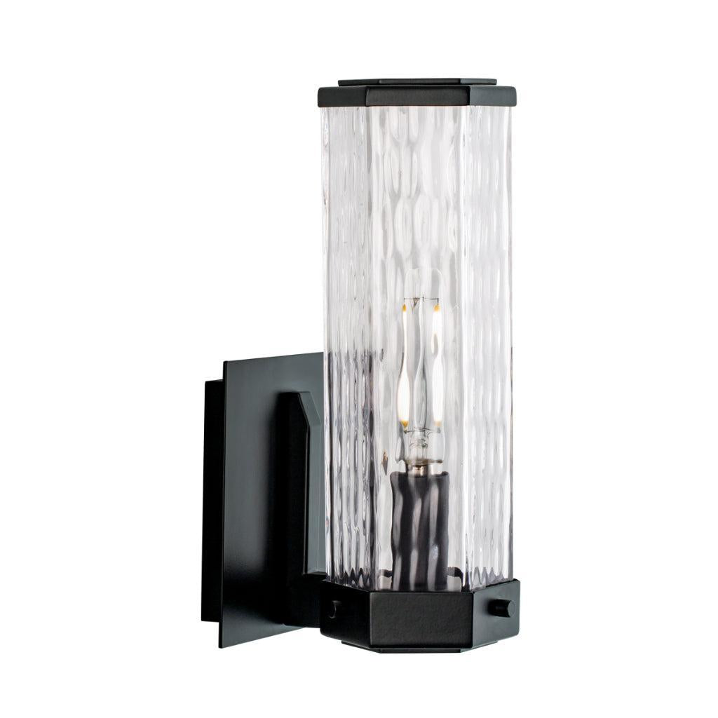 Norwell Lighting Polygon 11" 1-Light Matte Black Small Outdoor Wall Li ...