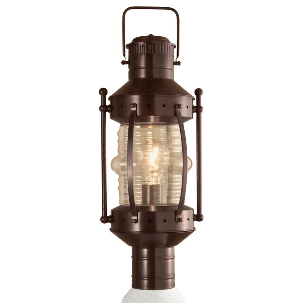 Norwell Lighting Seafarer 21" 1-Light Bronze Brass Outdoor Post Light ...