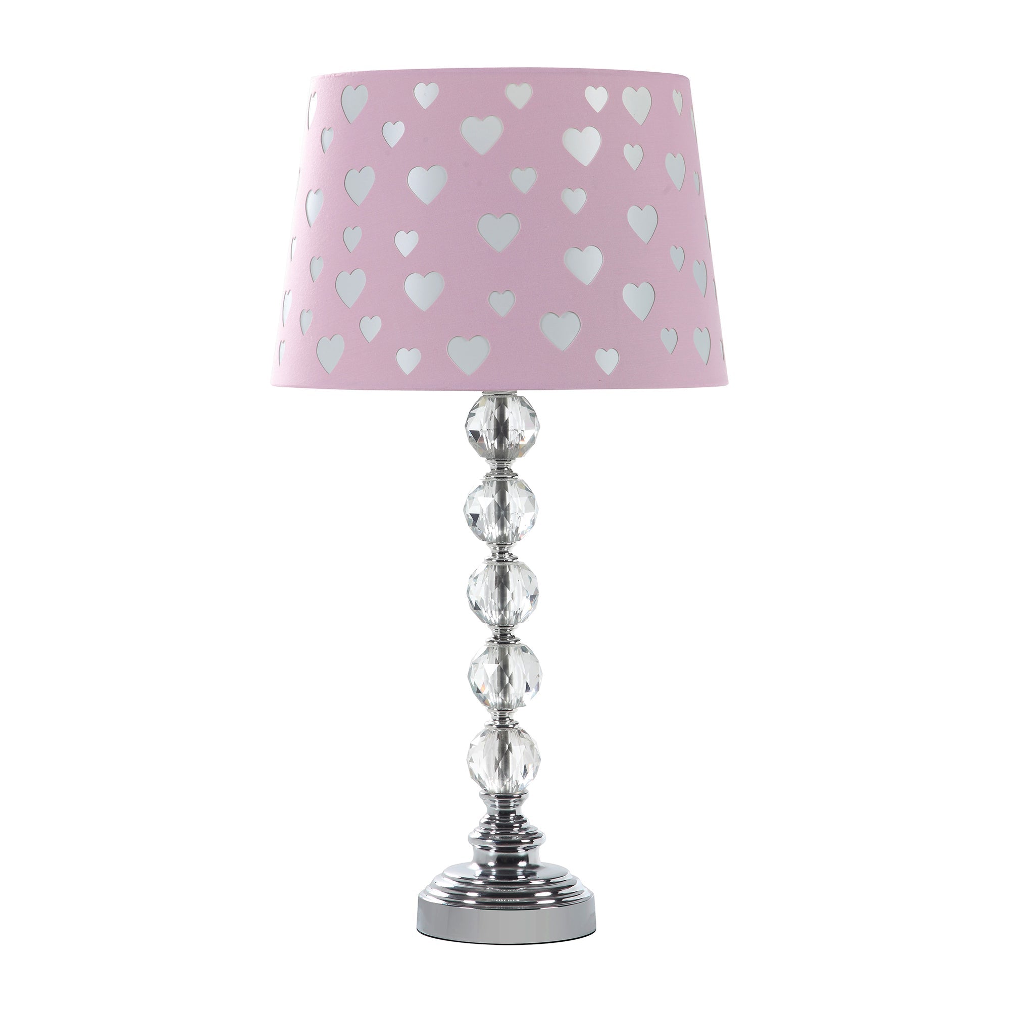 Ore International 22"H Ariel Heart Crystal Stacked Orb Table Lamp ...