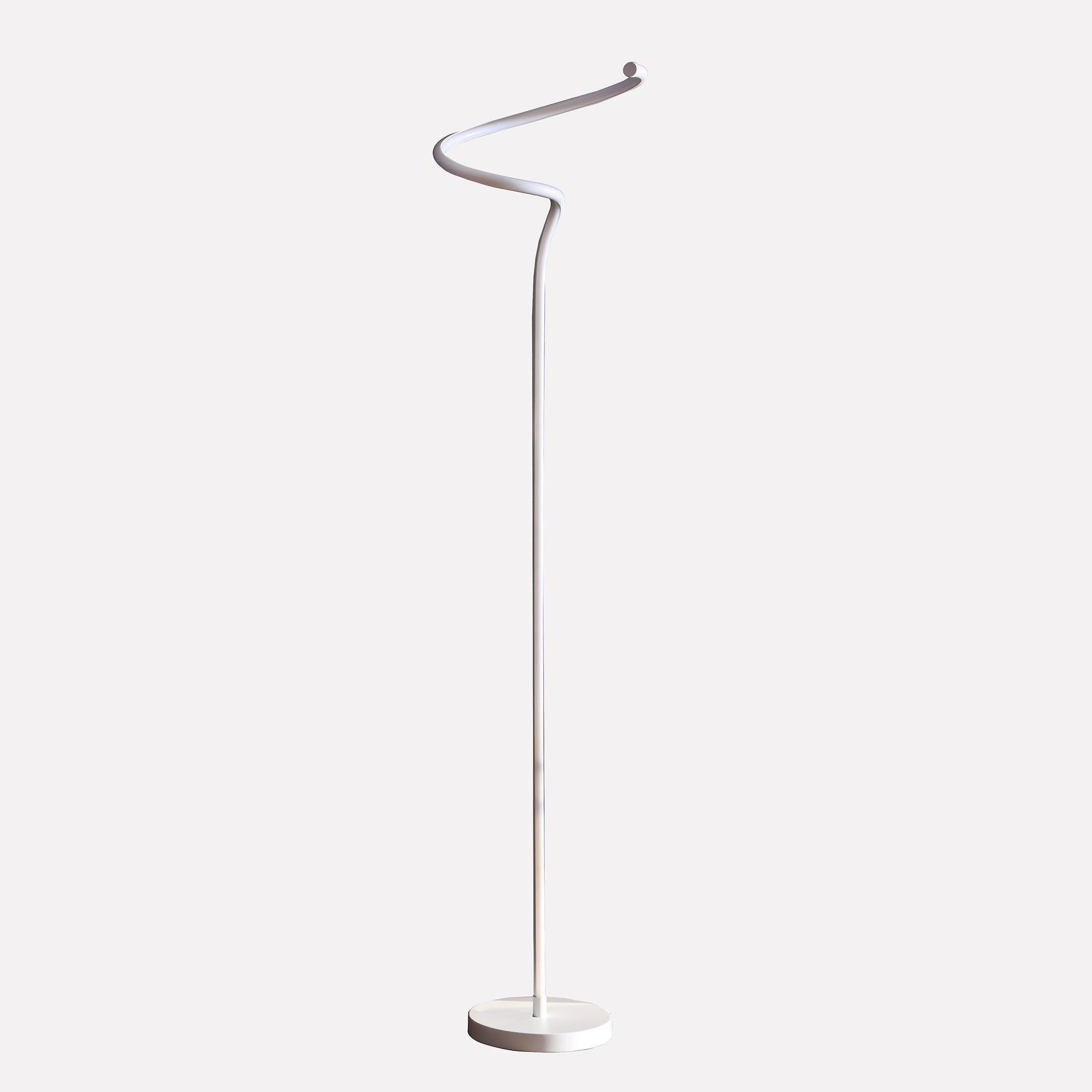 Ore International 51"H LED Matte White Curvilinear S-Curve Spiral Tube ...