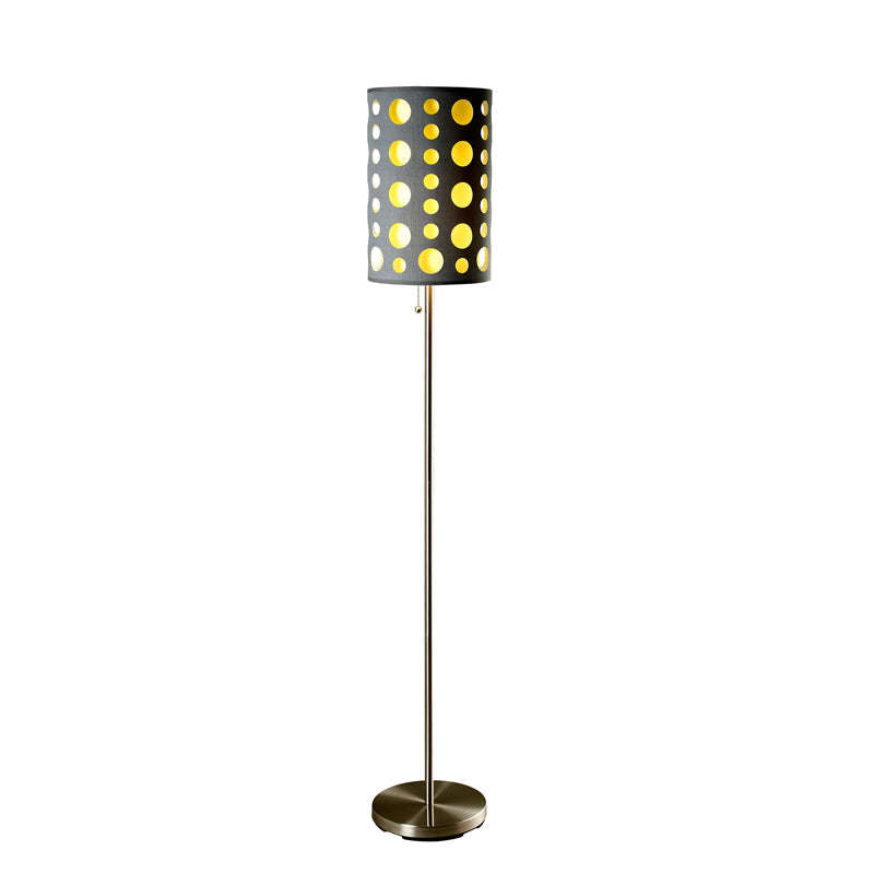 Ore International 62"H Modern Retro Gray & Yellow Floor Lamp – Lamps Depot