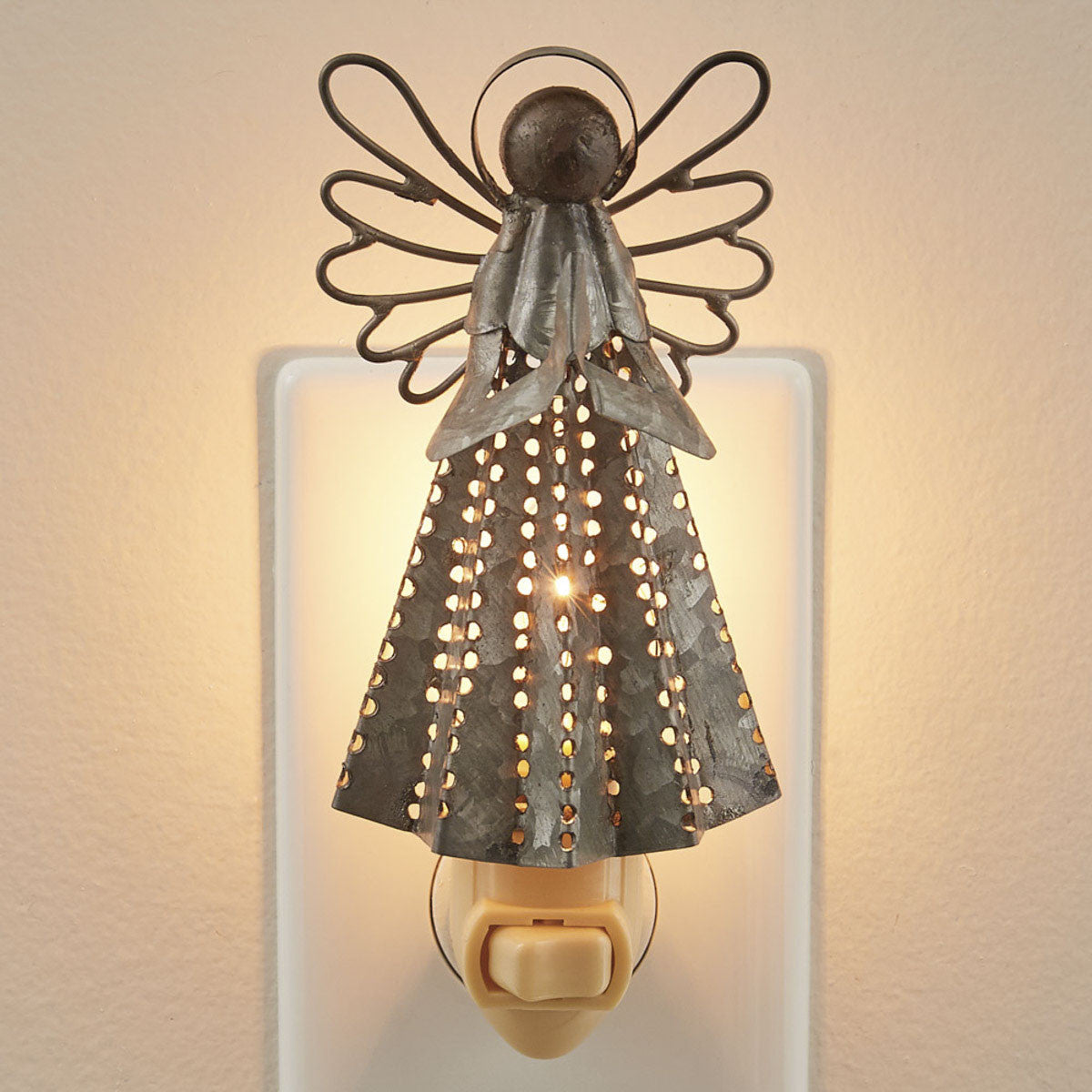 Park Designs Galvanized Angel 5" x 3" x 2" Night Light – Lamps Depot