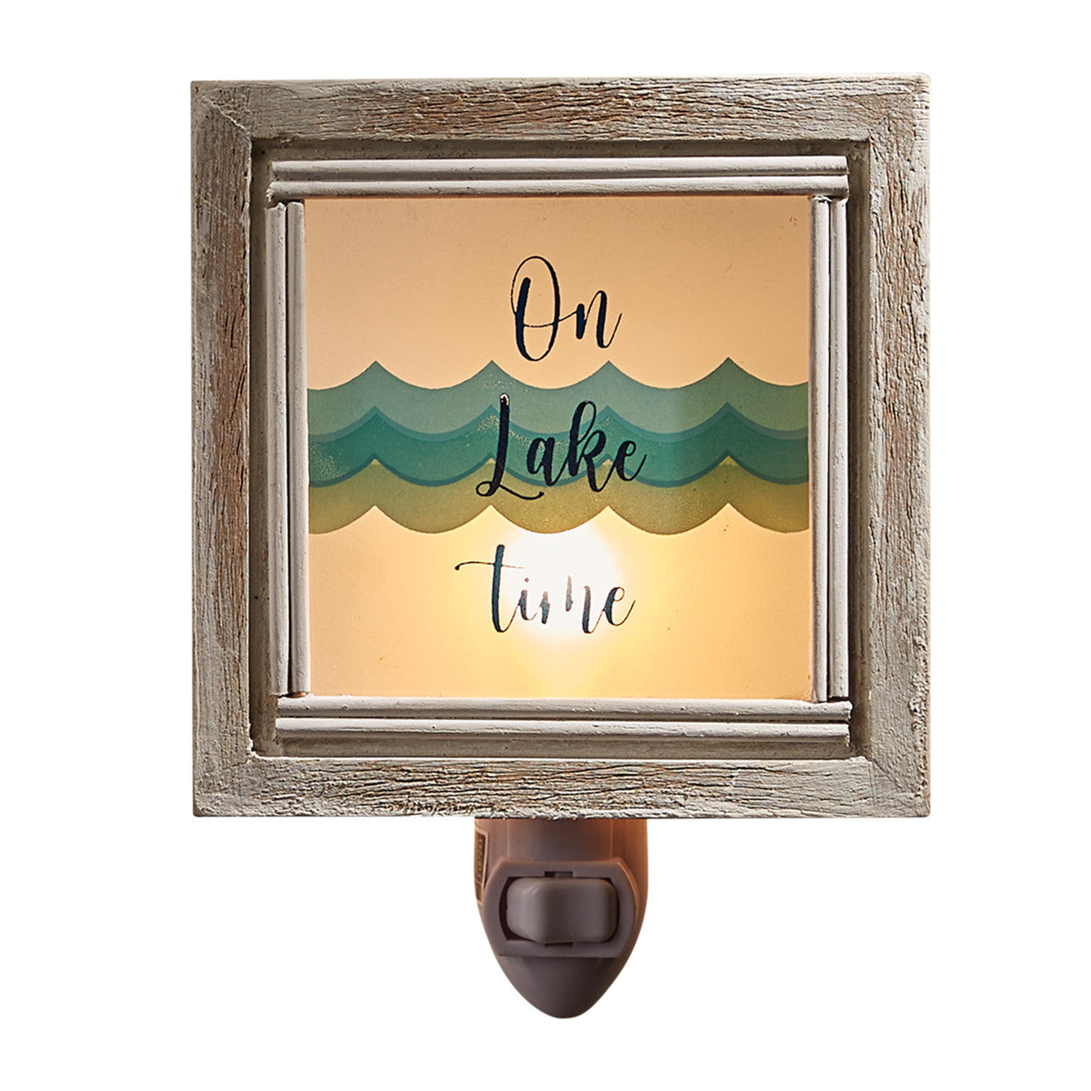 Park Designs On Lake Time 6" x 5" x 2" Night Light – Lamps Depot
