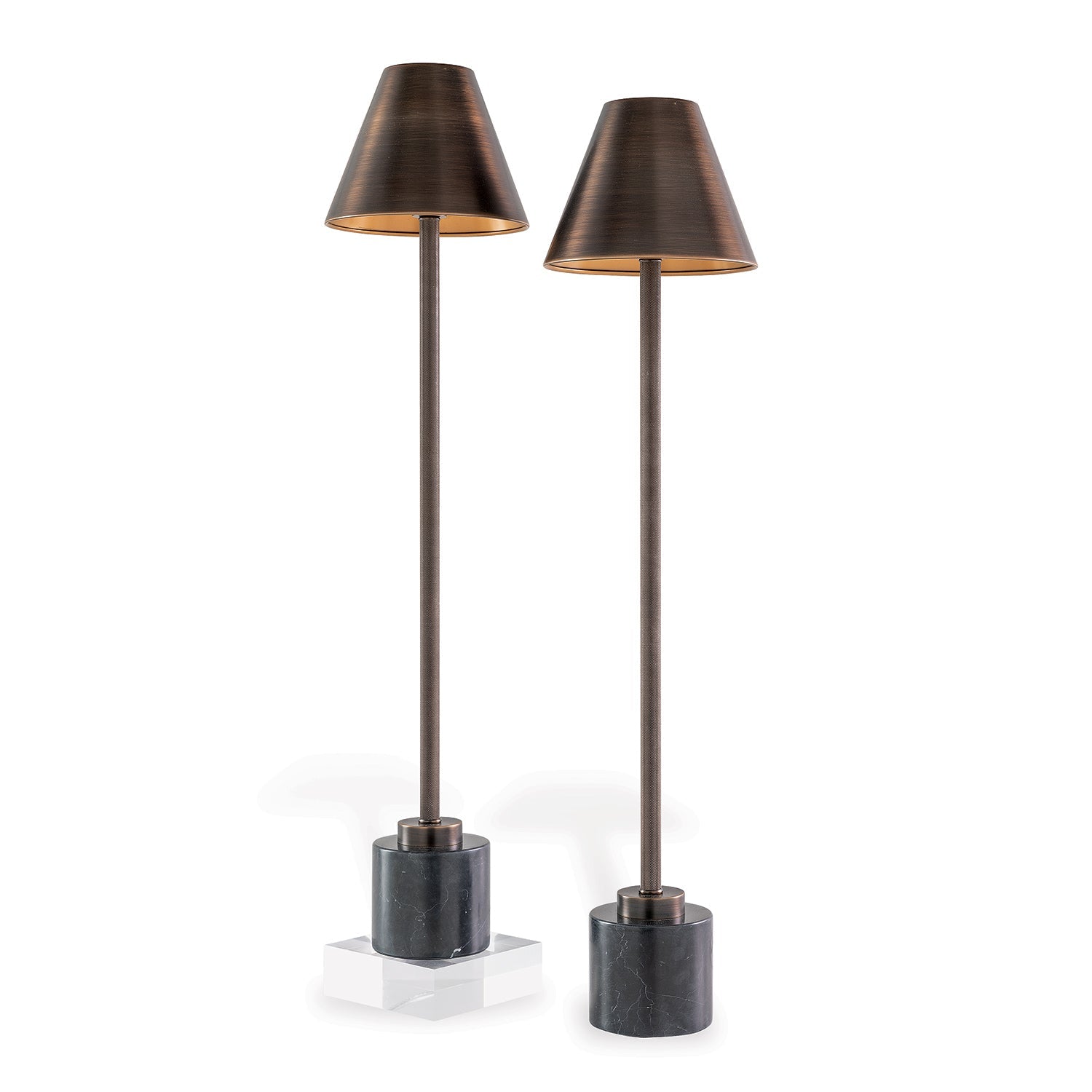 Port 68 Parliament Bronze Set of 2 Modern Buffet Table Lamp with Hardb ...