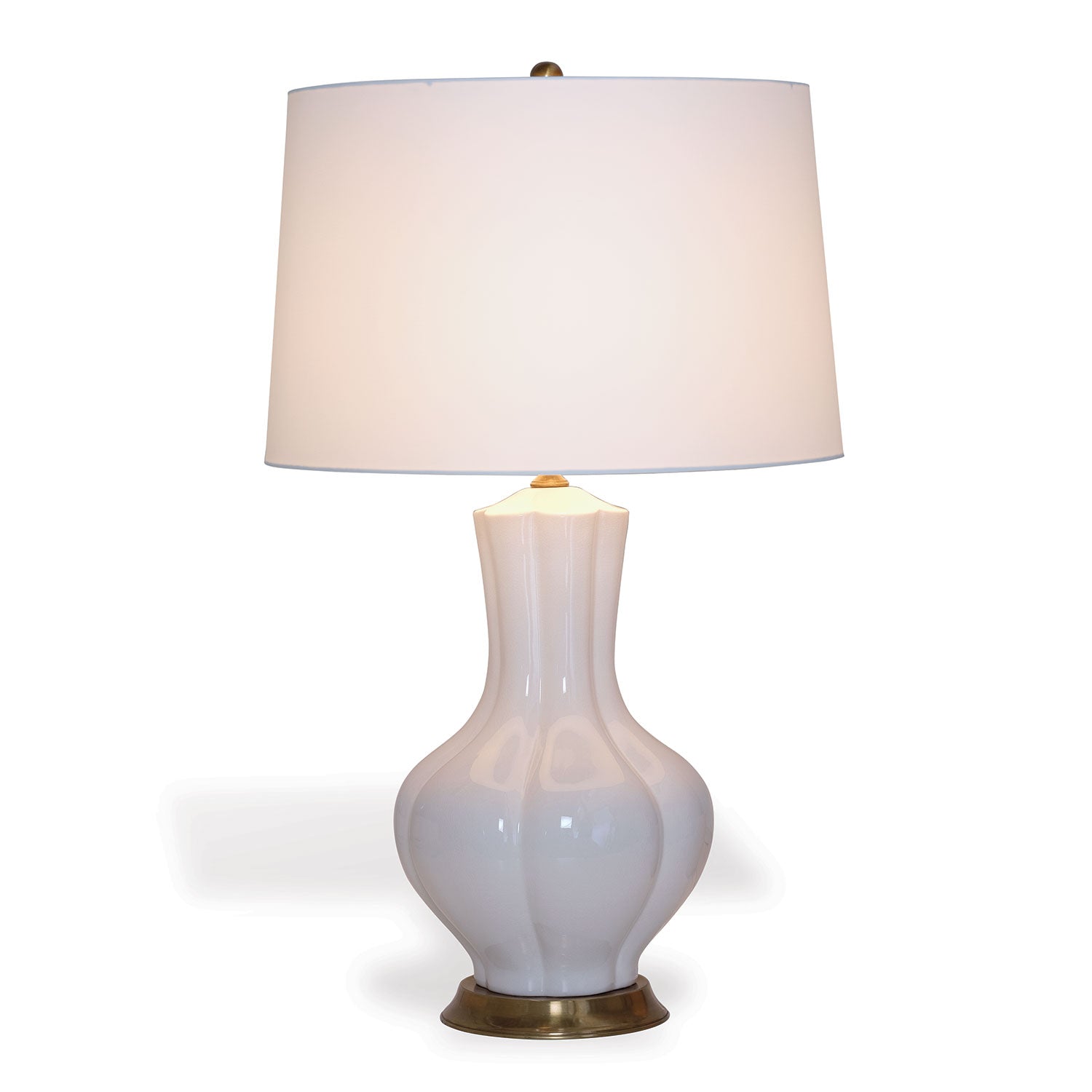 Port 68 Southampton Cream Table Lamp with Ivory Hardback Drum Shade ...