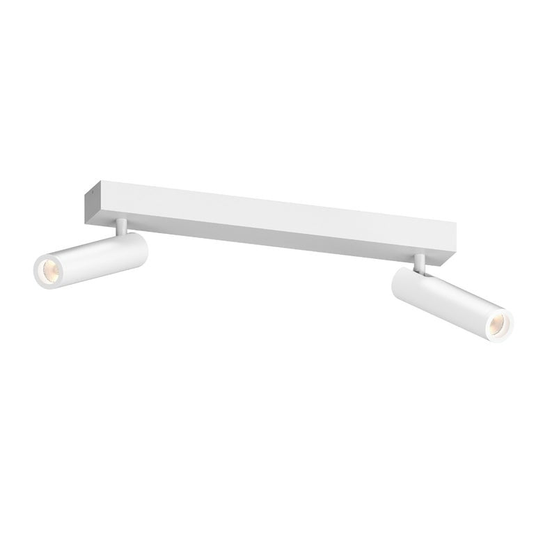 SONNEMAN Haim Aimable 2-Light LED Textured White Aluminum With Acrylic ...