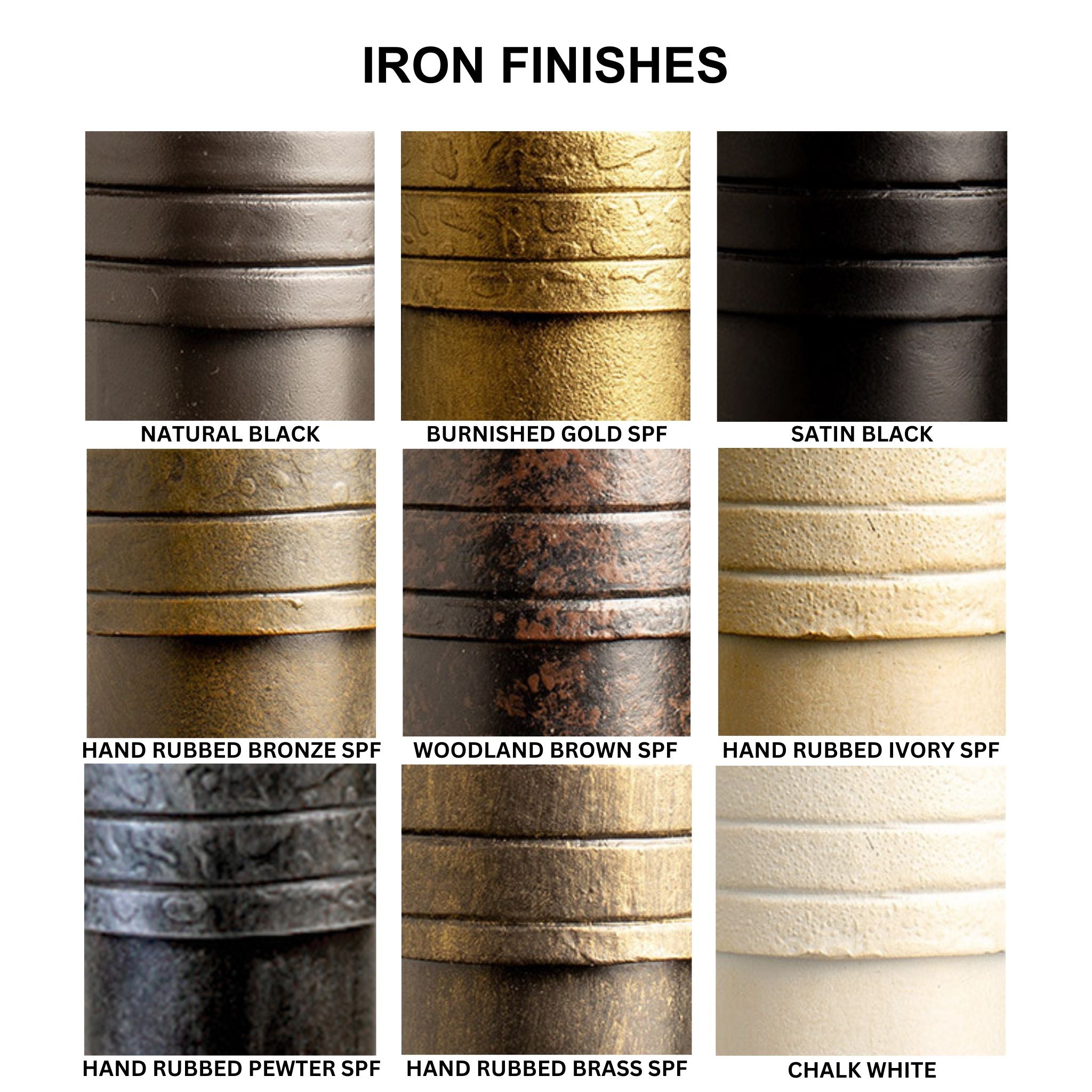 Stone County Iron Works Urban Forge 18" Hand Rubbed Ivory Iron Offset ...