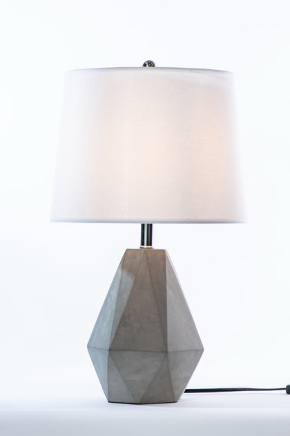 The Vault Hudson Concrete Geometric Table Lamp – Lamps Depot