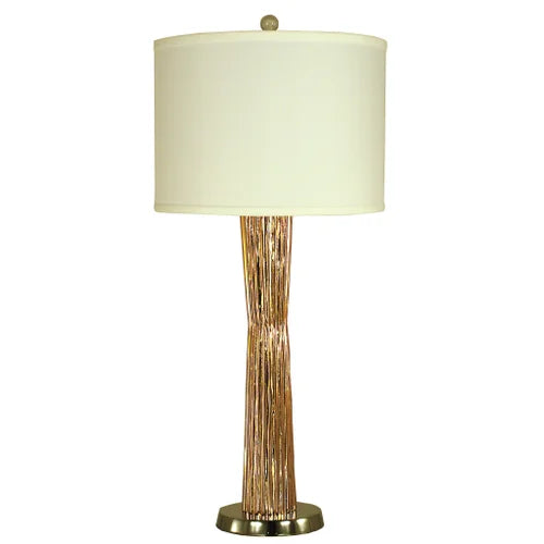 Thumprints Olympia Reeded Murano Glass and Metal Table Lamp – Lamps Depot