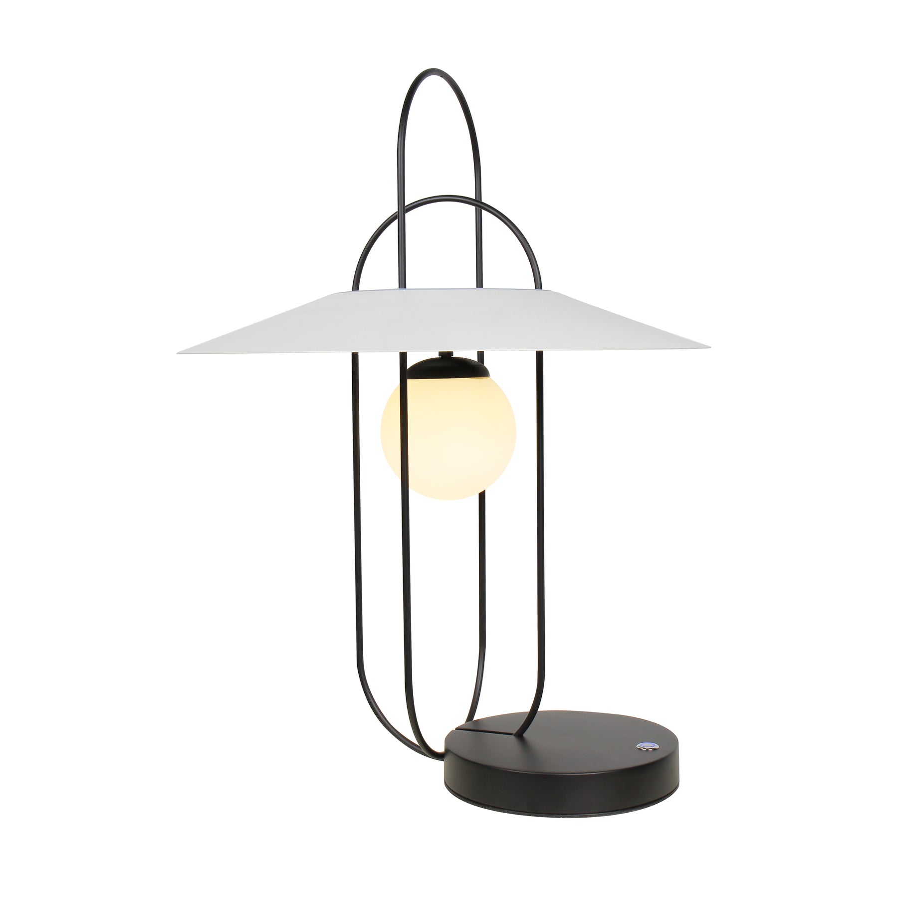 VONN Lyra 24" Black Height Integrated LED Table Lamp With Touch Sensor ...