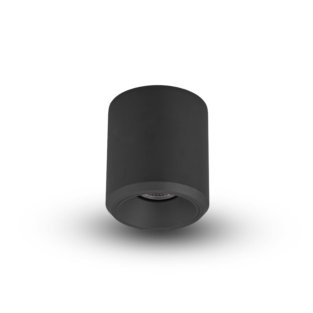 Vonn Lighting Node 4" Black Integrated LED Round Fixed Semi-Flush Moun ...