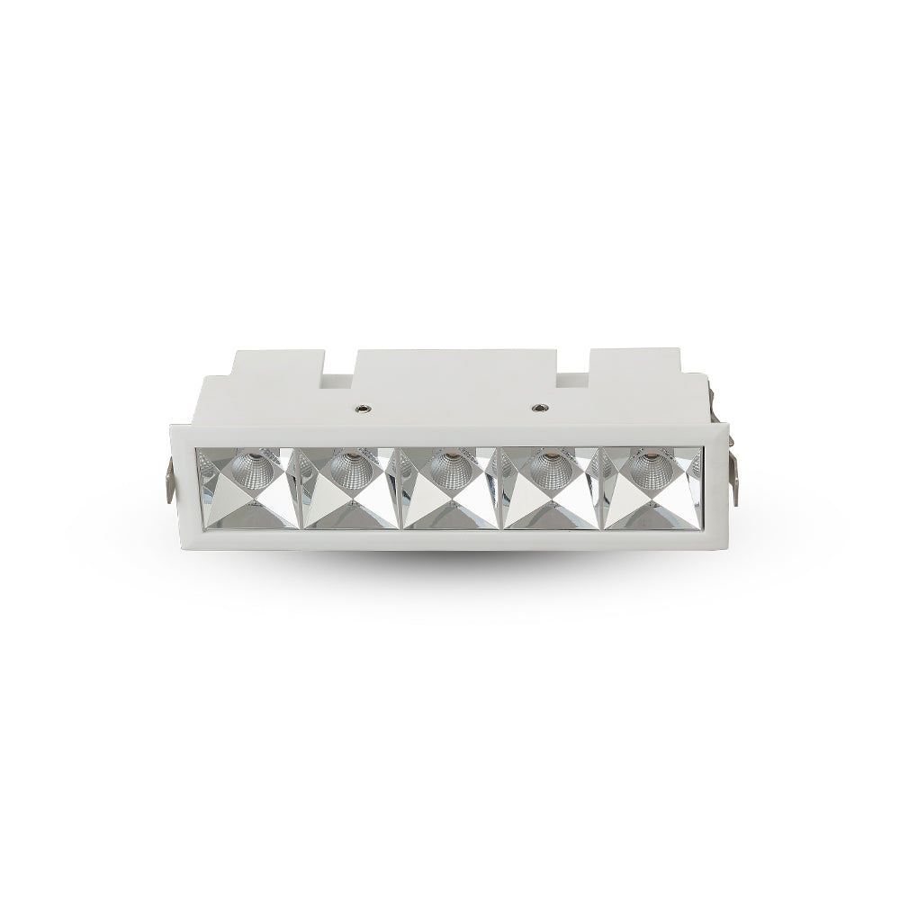 Vonn Lighting Rubik 7" 5-Light White Integrated LED Fixed Recessed Dow ...