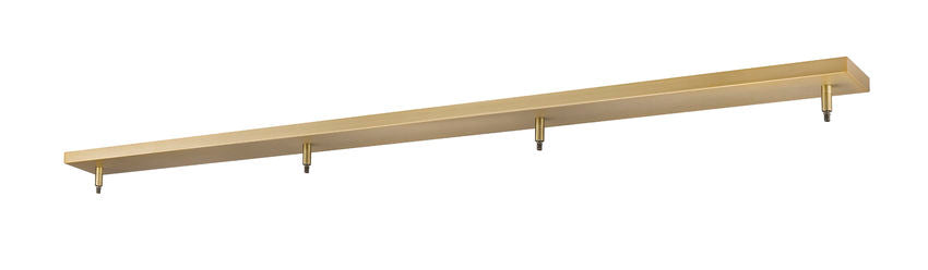Z-Lite 5" Multi Point Canopy Heritage Brass Steel 4-Light Ceiling Plat ...