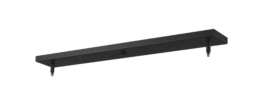 Z-Lite 5" Multi Point Canopy Matte Black Steel 2-Light Ceiling Plate ...