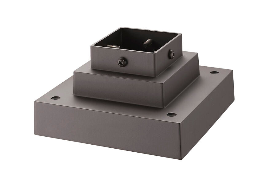 Z-Lite 7" W x 4" H Deep Bronze Aluminum Outdoor Pier Mount Post and Ha ...