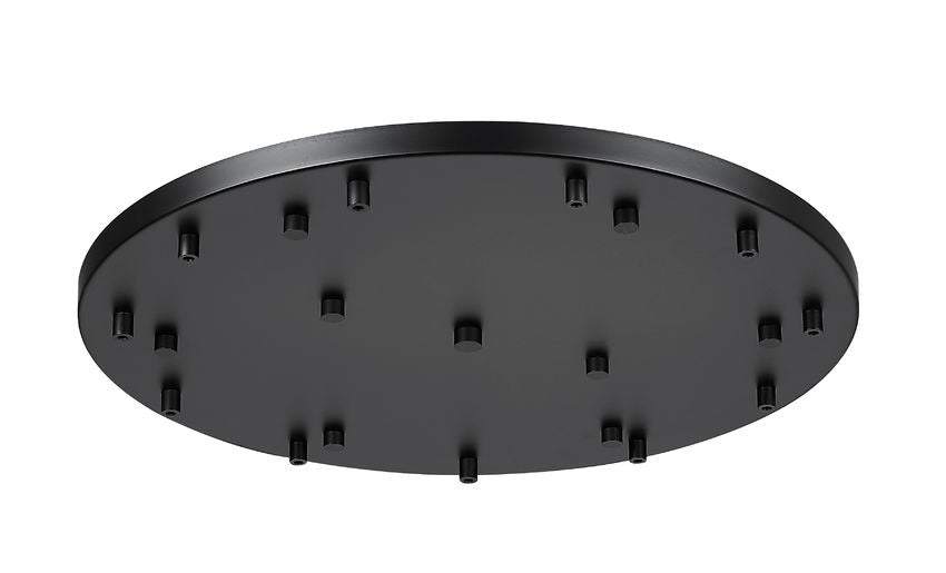 Z-Lite Multi Point Canopy 11-Light Matte Black Ceiling Plate – Lamps Depot