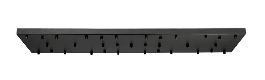 Z-Lite Multi Point Canopy CP5423L-MB 54" Matte Black Steel Ceiling Pla ...