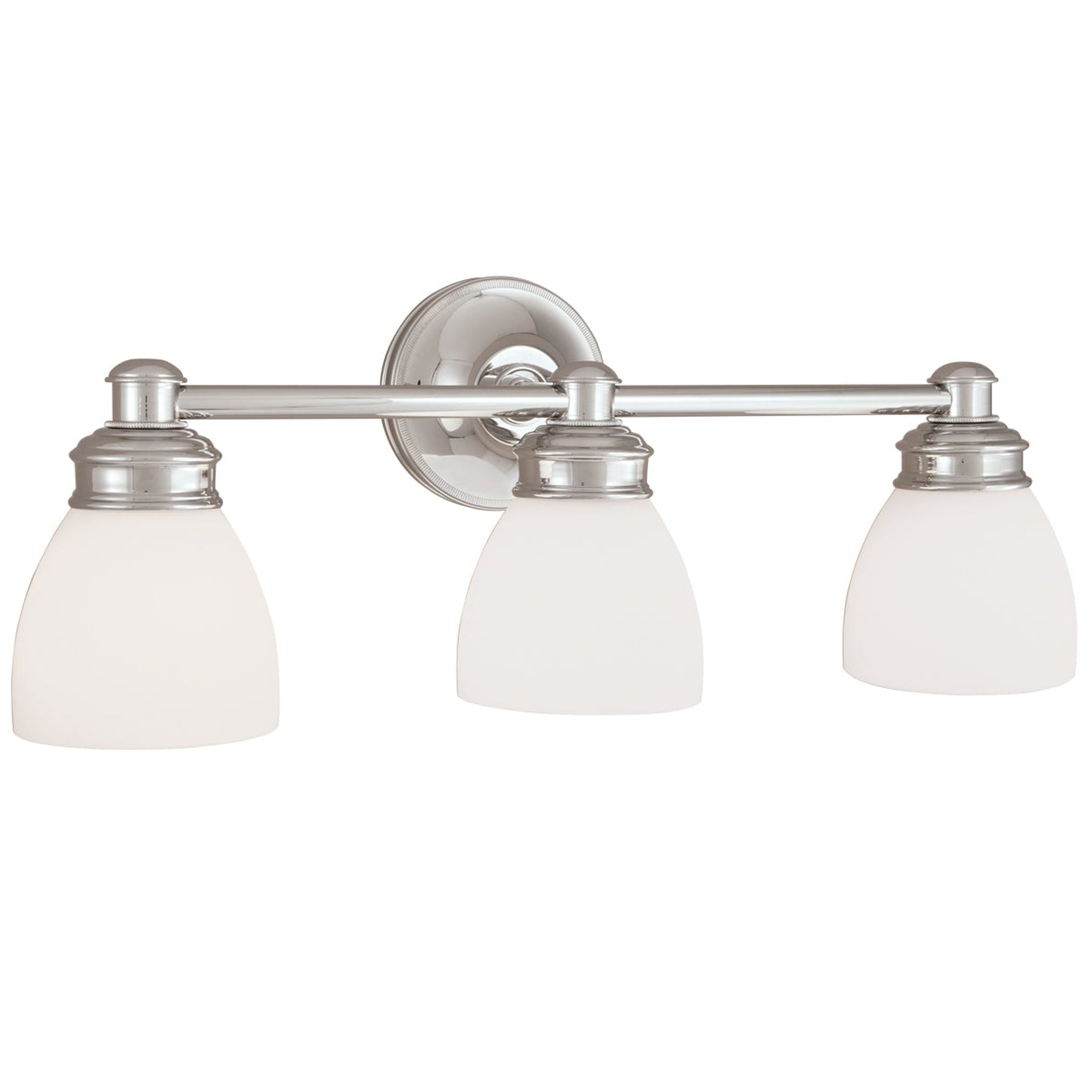 Norwell Lighting Spencer 9" x 5" 3-Light Sconce Chrome Vanity Light Wi ...